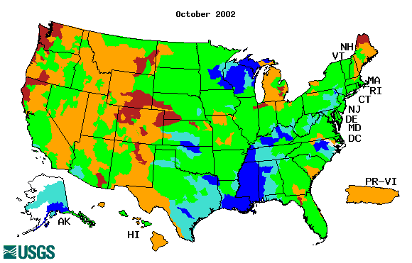 USGS WaterWatch -- Streamflow conditions