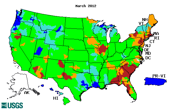 USGS WaterWatch -- Streamflow conditions