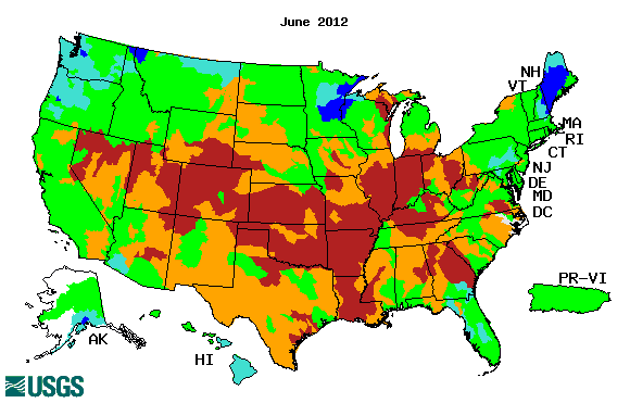 USGS WaterWatch -- Streamflow conditions