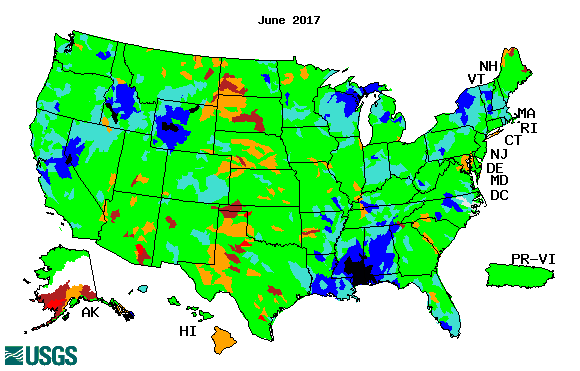 USGS WaterWatch -- Streamflow conditions