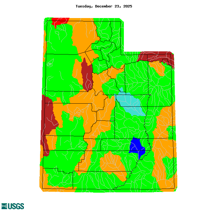 USGS WaterWatch -- Streamflow conditions