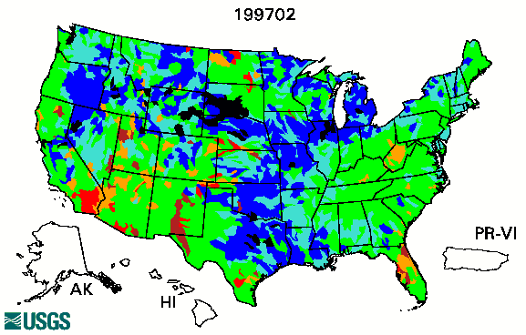 WaterWatch -- Maps and graphs of current water resources conditions