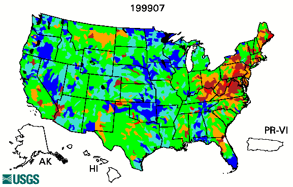 WaterWatch -- Maps and graphs of current water resources conditions