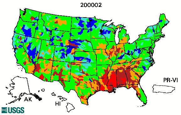 WaterWatch -- Maps and graphs of current water resources conditions