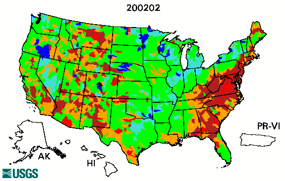 WaterWatch -- Maps and graphs of current water resources conditions