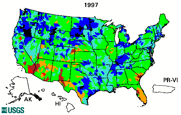 WaterWatch -- Maps and graphs of current water resources conditions